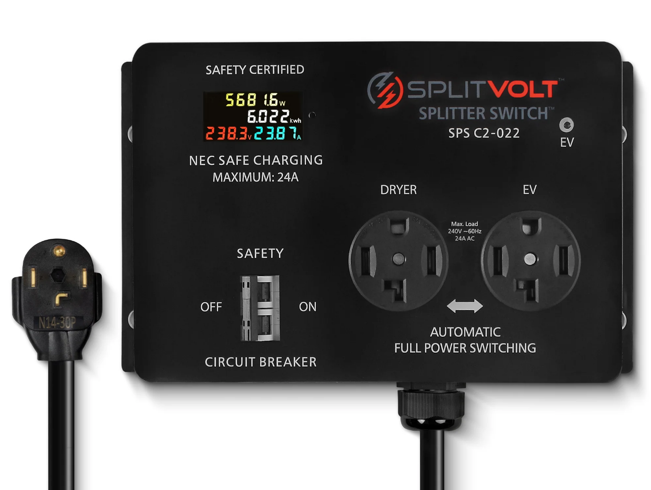 Splitvolt’s new Splitter Switch™ allows EV chargers to use existing 30 amp dryer circuits ...