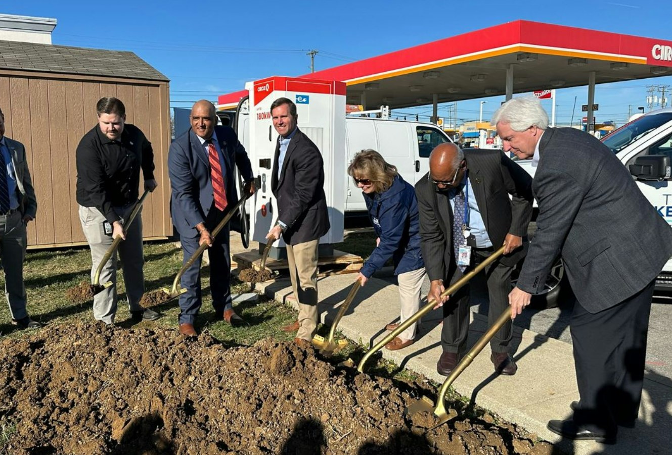 Kentucky breaks ground on federally funded EV charging station (NEVI ...